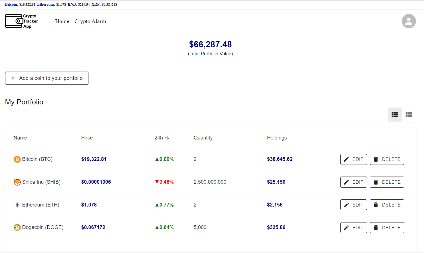 GitHub - yusuf-mutlu/crypto-coin-portfolio-tracker: Crypto Coin ...